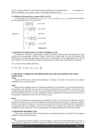 Solving Transportation Problems with Hexagonal Fuzzy Numbers Using Best ...