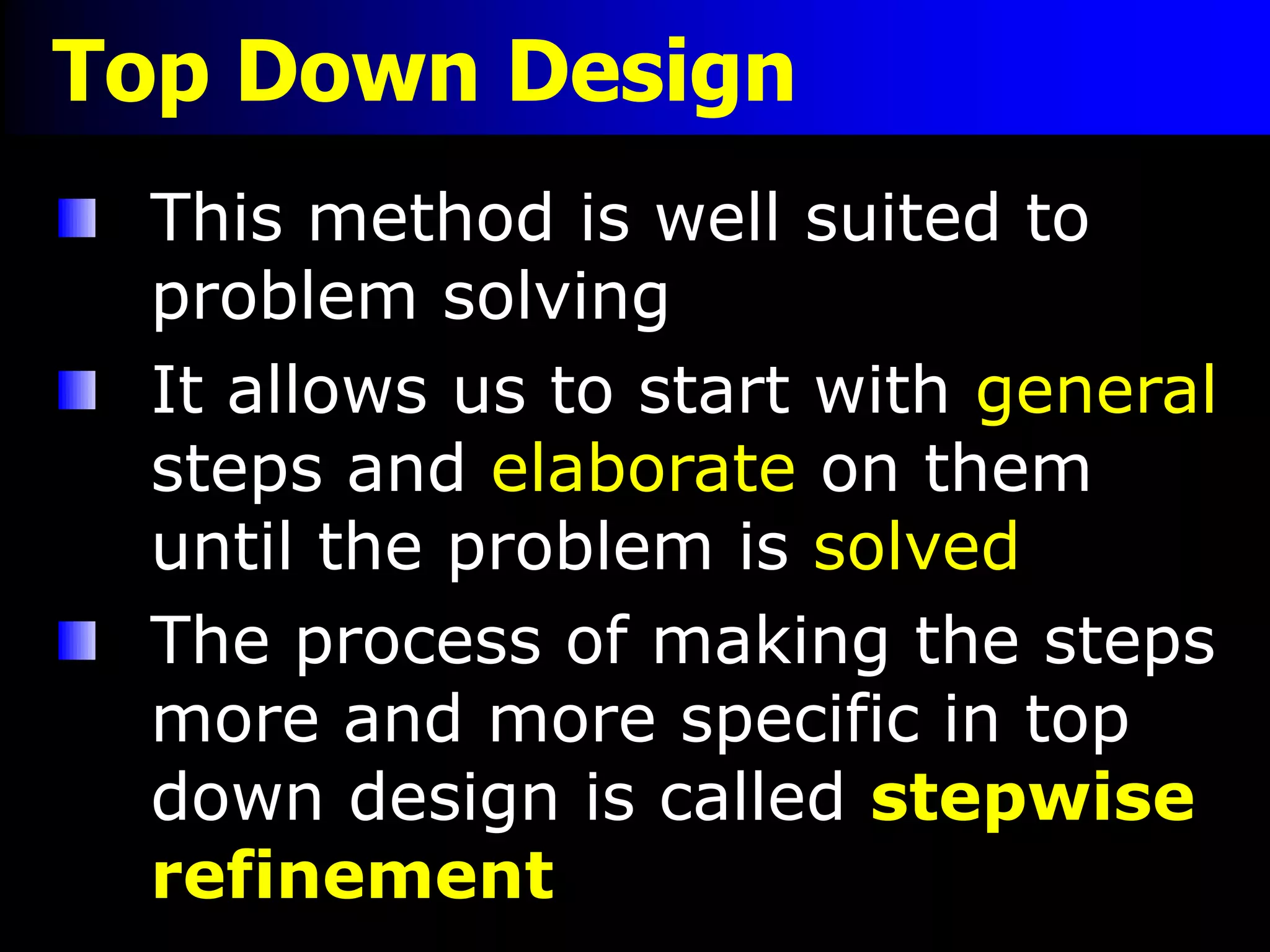 Visual Problem Solving (Lecture) | PPTX | Computing | Technology & Computing