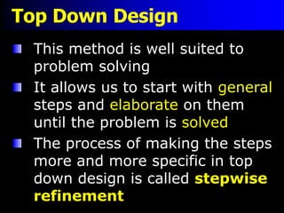 Visual Problem Solving (Lecture) | PPTX | Computing | Technology ...