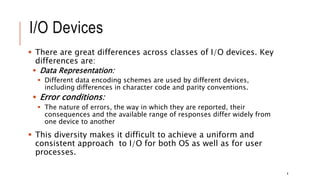 Input Output Management in Operating System | PPTX