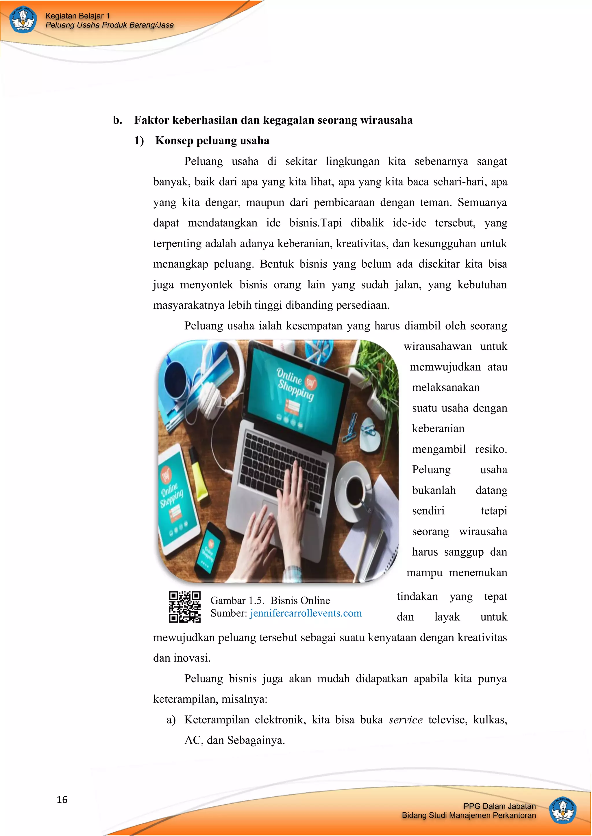 M6 kb1 peluang usaha produk barang dan jasa | PDF
