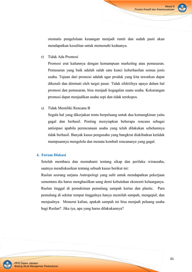 M6 kb1 peluang usaha produk barang dan jasa | PDF