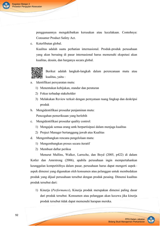 M6 kb2 prosedur pengujian kesesuaian | PDF