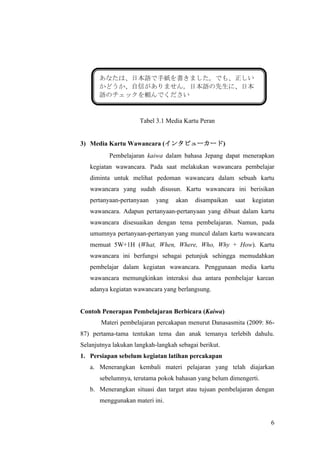 Materi M6KB3 - Media Pembelajaran Kaiwa | PDF