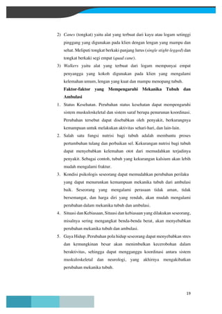 M6 kb4 tindakan mobilisasi, ambulasi dan personal hygiene-fix | PDF