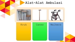 M6 kb4 ppt tindakan mobilisasi, ambulasi dan personal hygiene | PPTX