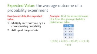 Random Variables and Geometric Probability | PPT