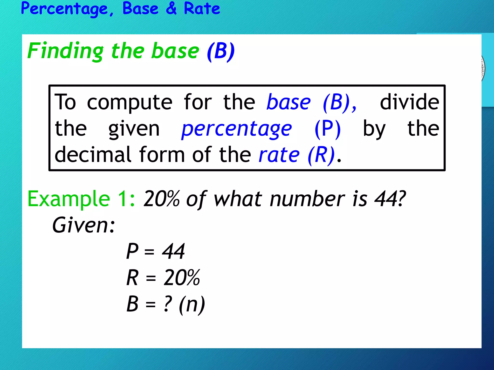 M6_Q2_W3_Percentage, Rate & Base.pptx
