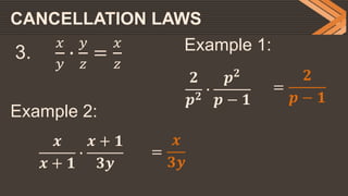 Rational algebraic expressions | PPTX