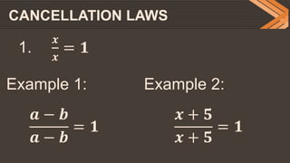 Rational algebraic expressions | PPTX