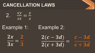 Rational algebraic expressions | PPTX