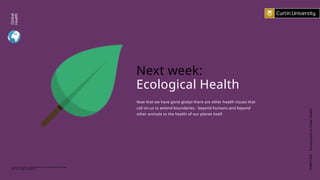 PUBH1000 - Module 6: Global Health Slides | PPTX