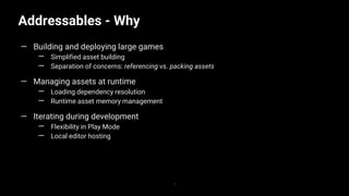 Addressables for live content management – Unite Copenhagen 2019 | PPTX