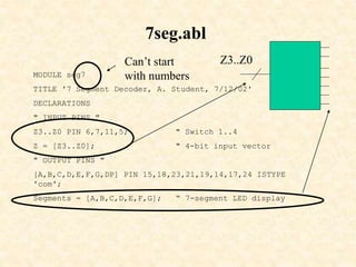 M7.2 7-SegmentDisplays.ppt segment displays | PPT