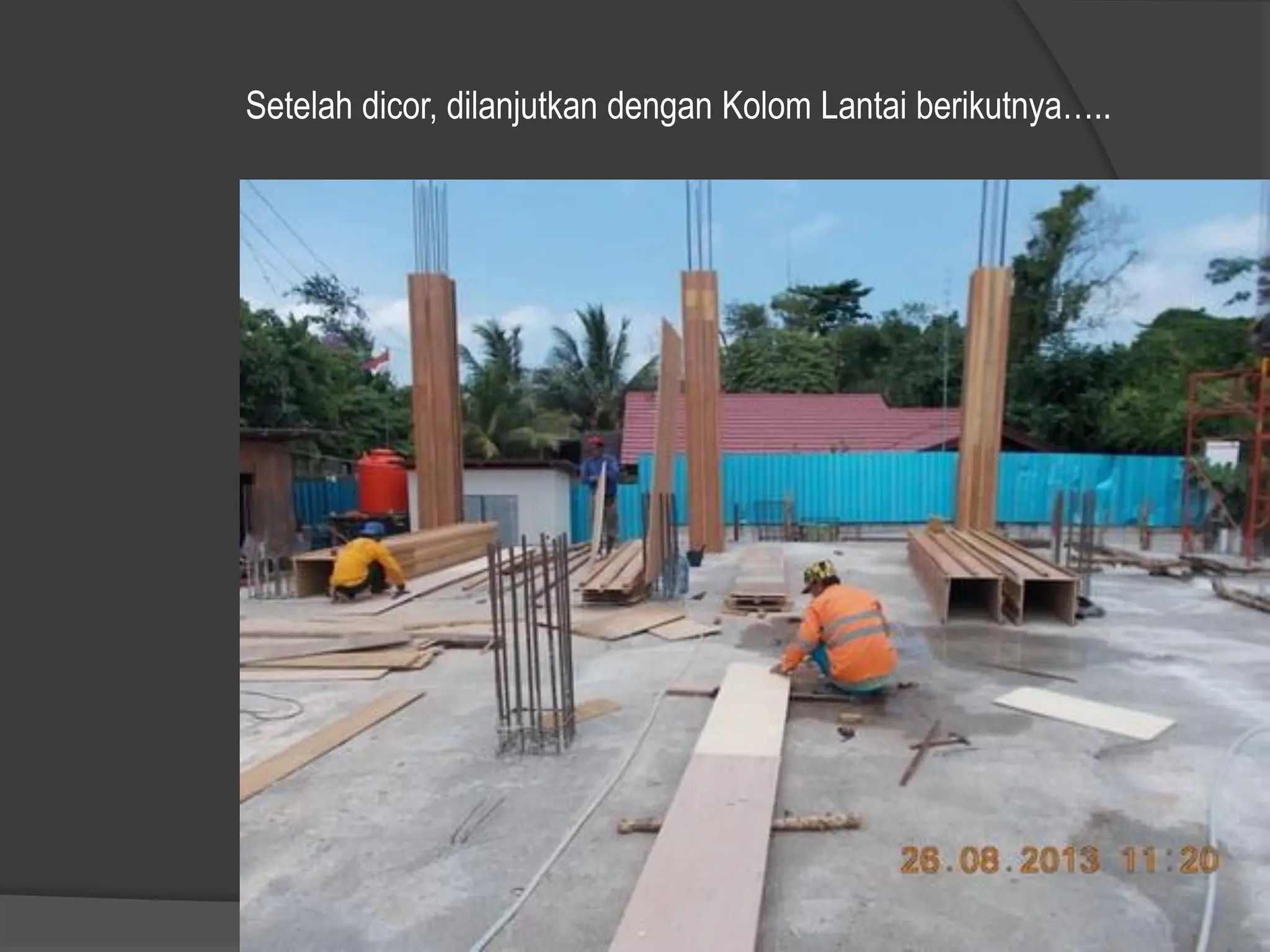 Struktur dan Konstruksi Arsitektur : Balok dan Plat Lantai Bangunan Gedung 2 lantai | PDF