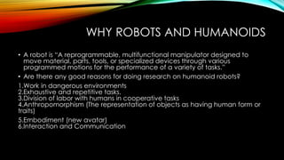 Humanoid Robots | PPTX