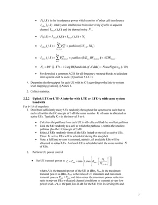 M74 info5 se24_lte and lte-a coexistence simulation assumption and methodology final | PDF