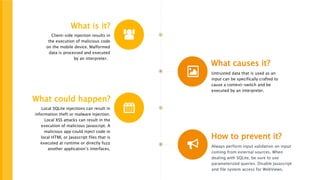 Secure Code Warrior - Client side injection | PPTX