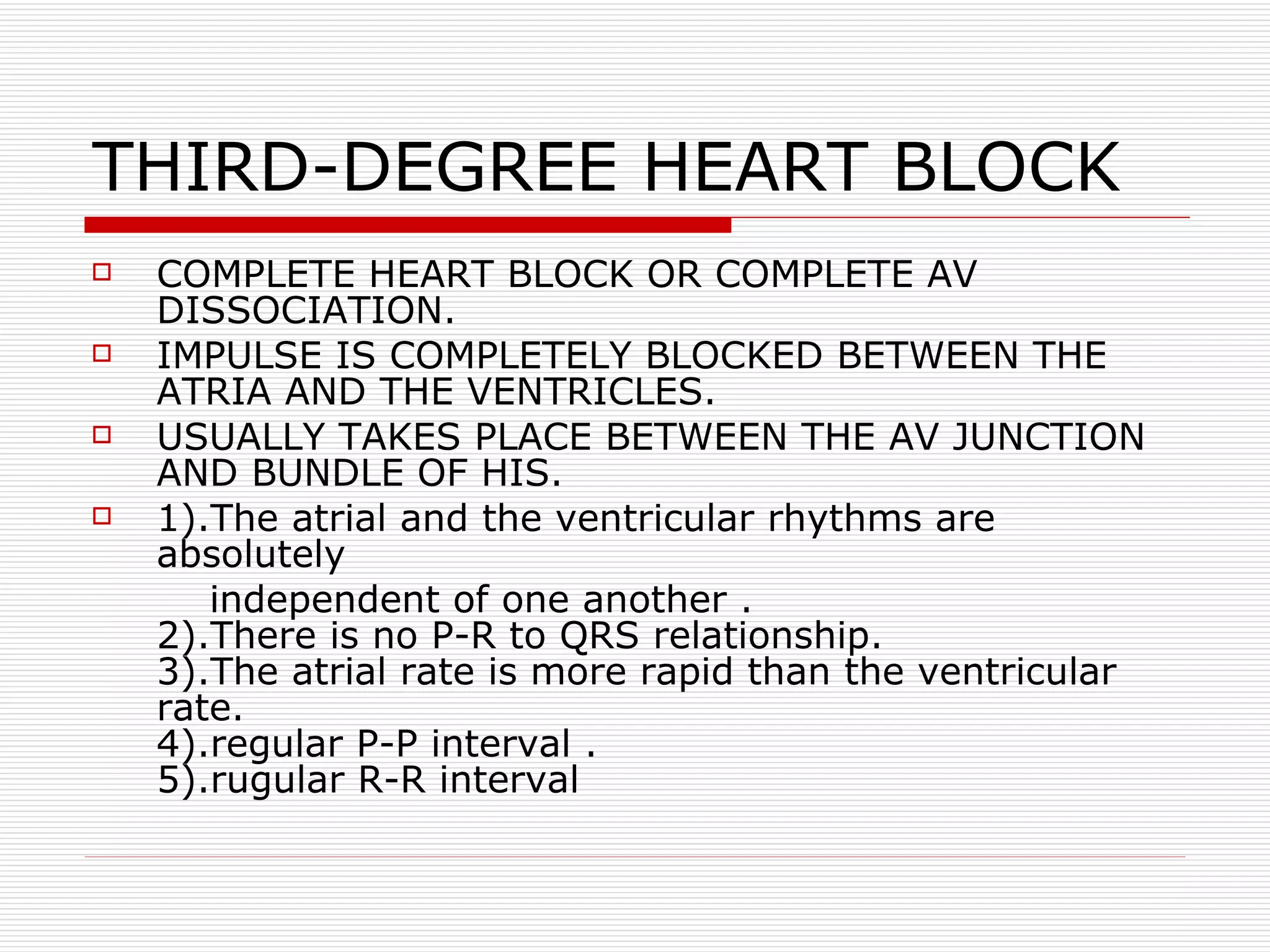 ECG: Conduction Block | PPT