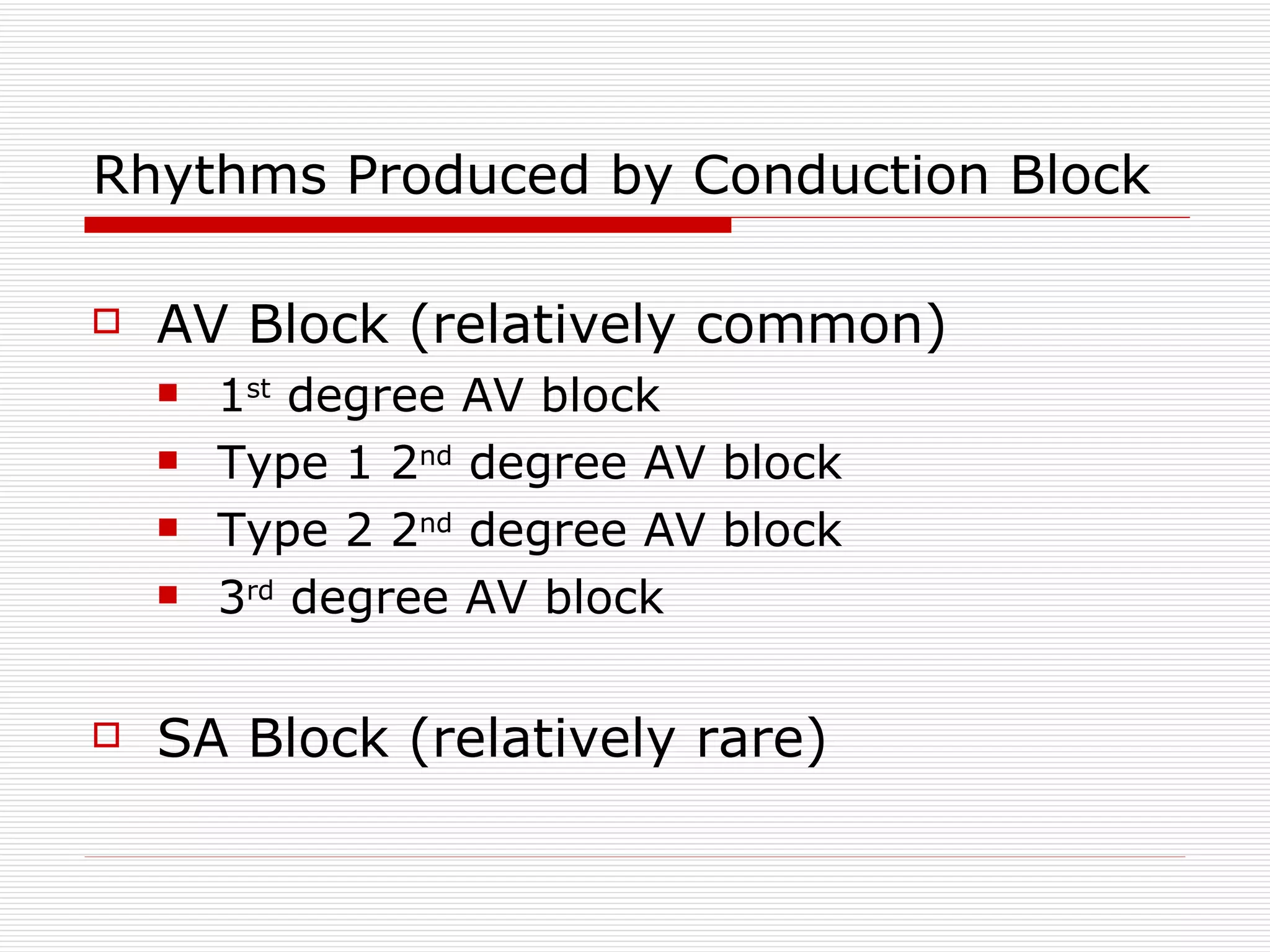 ECG: Conduction Block | PPT