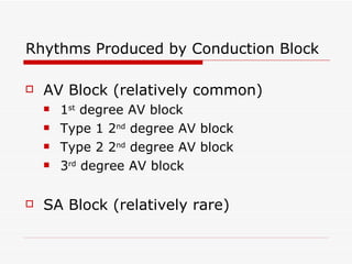 ECG: Conduction Block | PPT