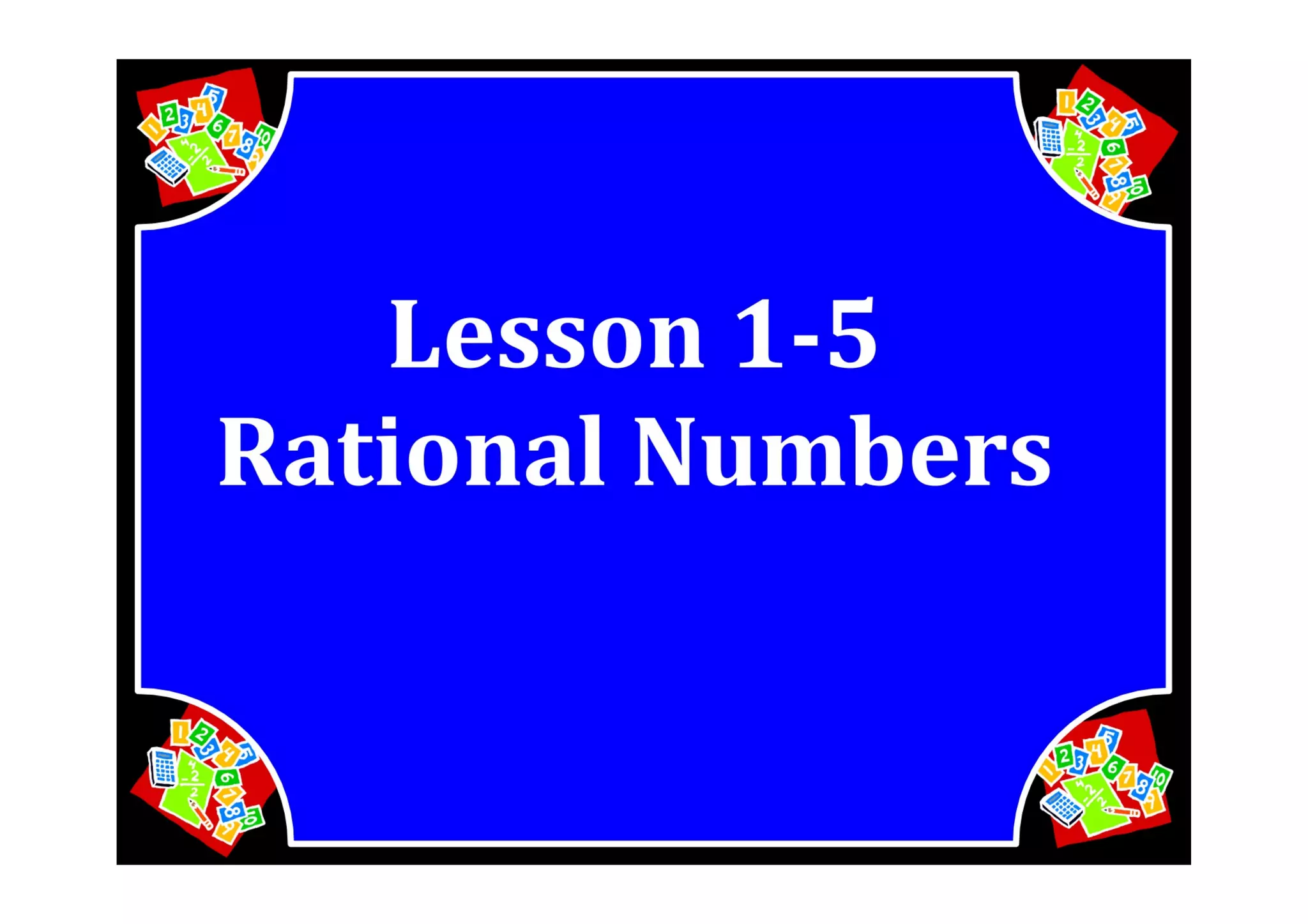 M7 lesson 1 5 rational numbers pdf2 | PDF