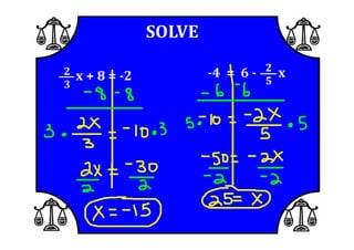M7 lesson 2 3 solve equations pdf part 2 | PPT