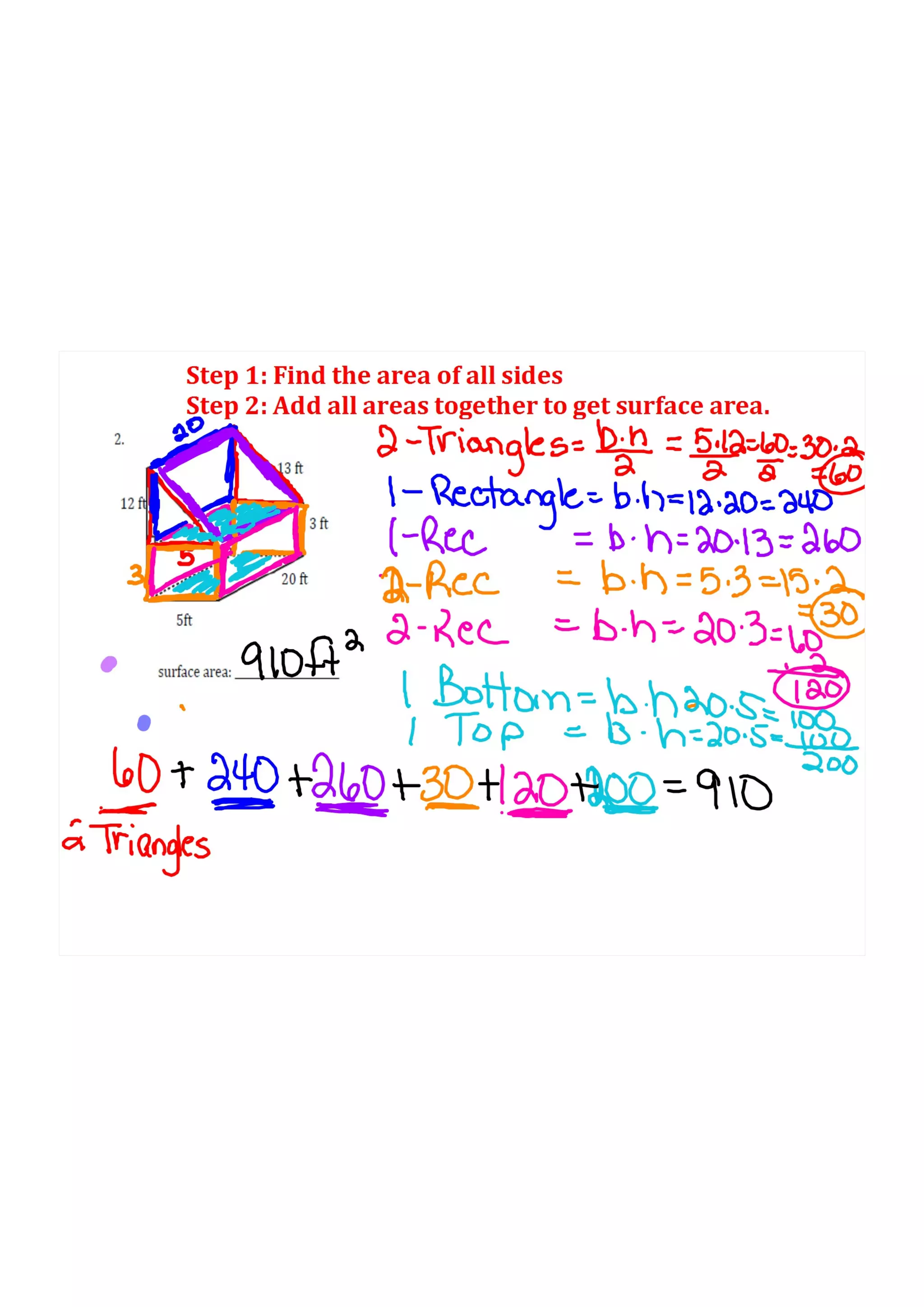 M7 lesson 4 9 surface area and volume of composite solids packet with ...