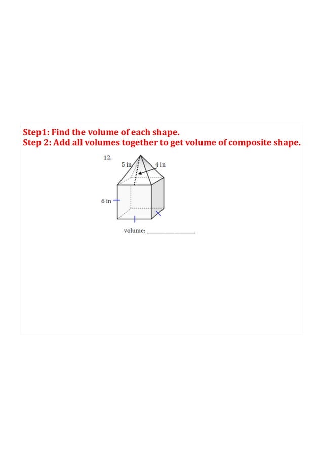M7 lesson 4 9 surface area and volume of composite solids packet with ...