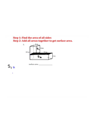 M7 lesson 4 9 surface area and volume of composite solids packet with ...