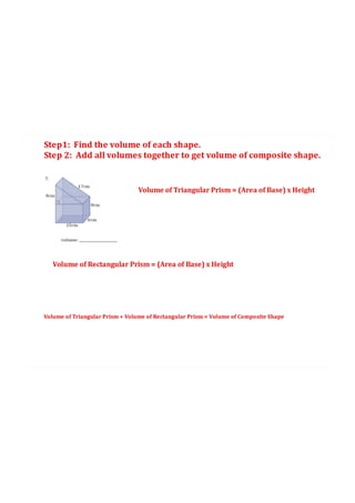 M7 lesson 4 9 surface area and volume of composite solids packet with ...