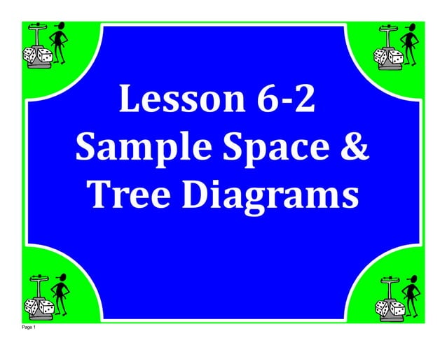 M7 lesson 6 2 sample space & tree diagrams | PDF