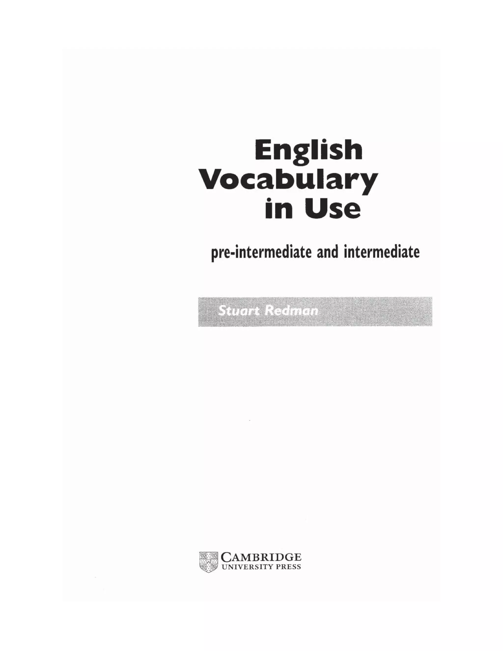 English vocabulary in_use_pre_intermediate | PDF