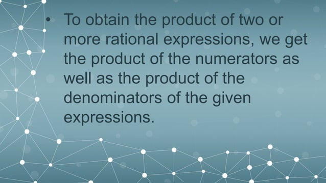 Multiplying & dividing rational algebraic expressions | PPTX