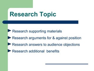 M7 persuasive speech | PPT