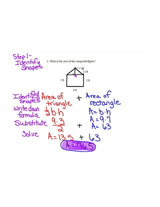 M7 study guide 4 b area volume surface area with answers | PDF