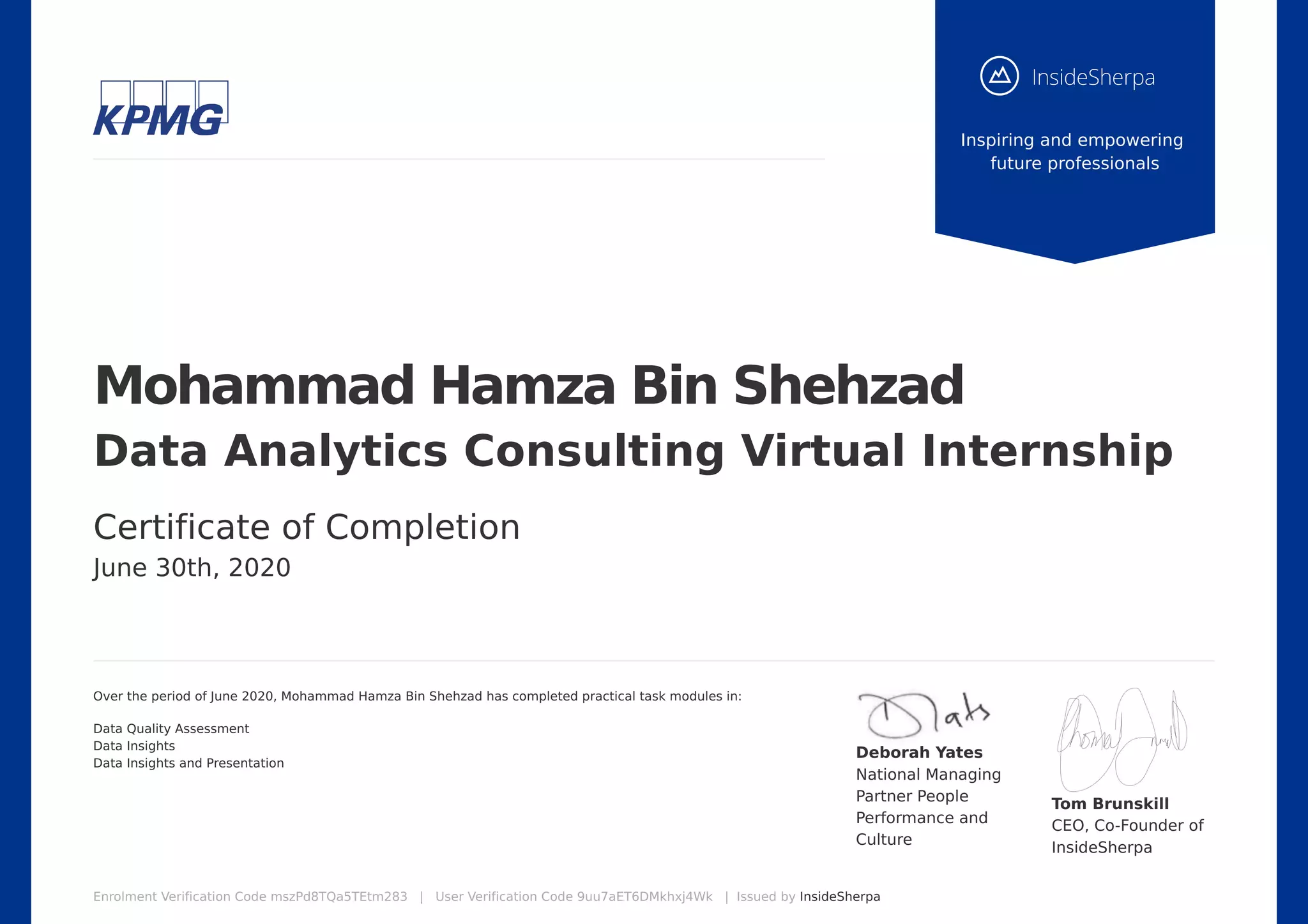 KPMG Data Analytics Consulting | PDF