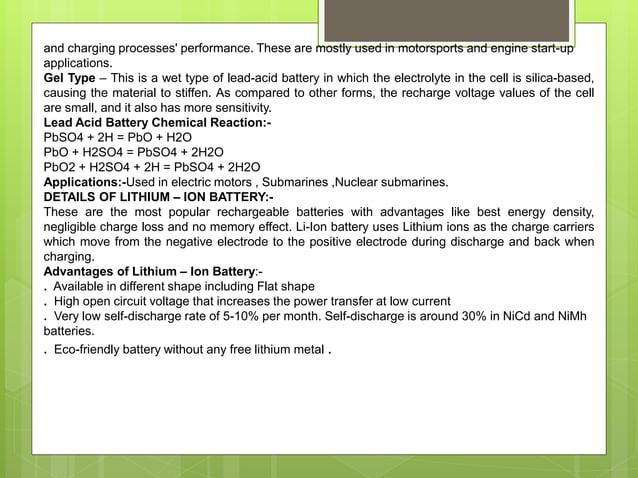 Study of Battery charging and discharging on different loads.pptx ...