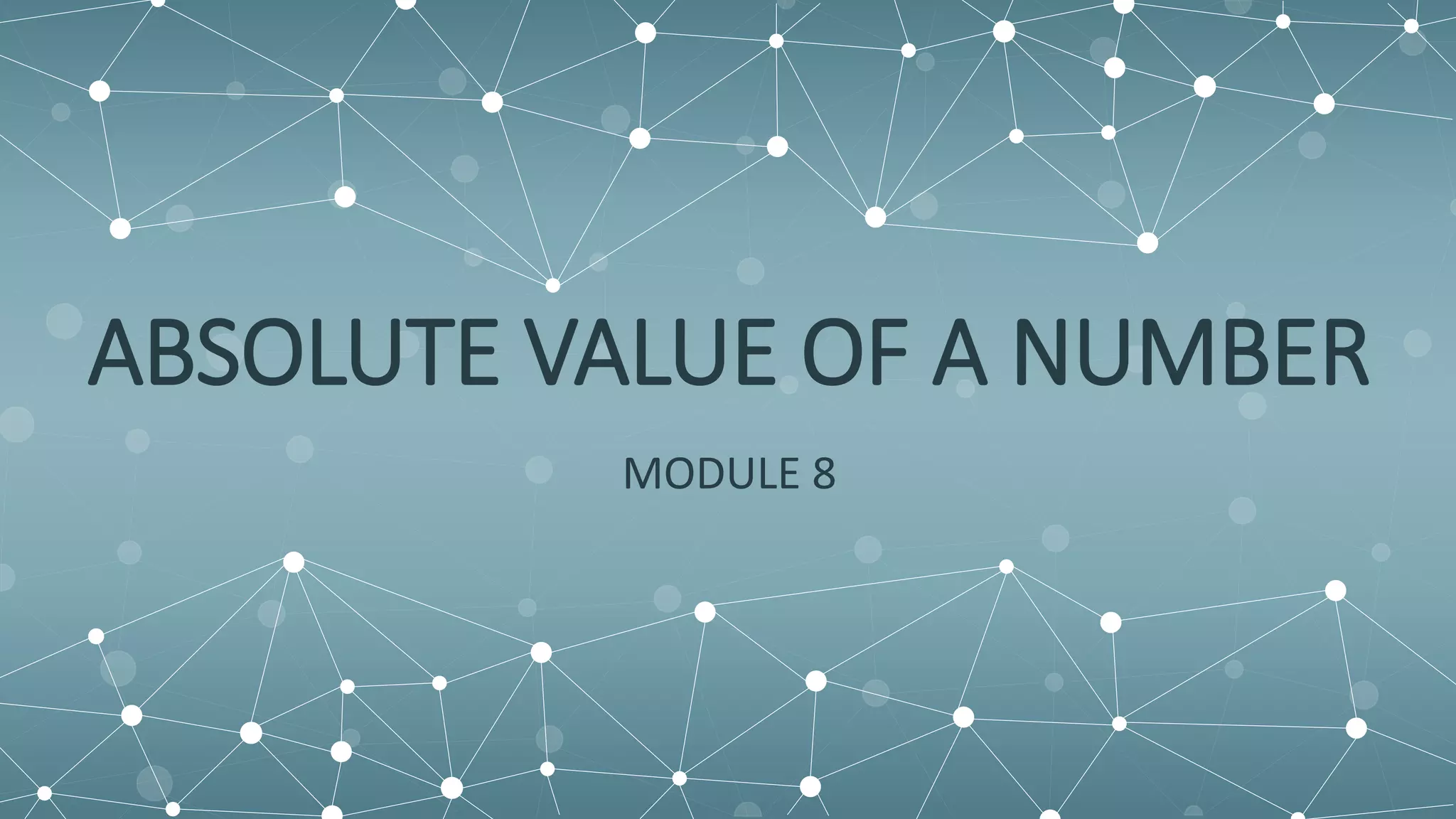 Absolute value of a number | PPTX