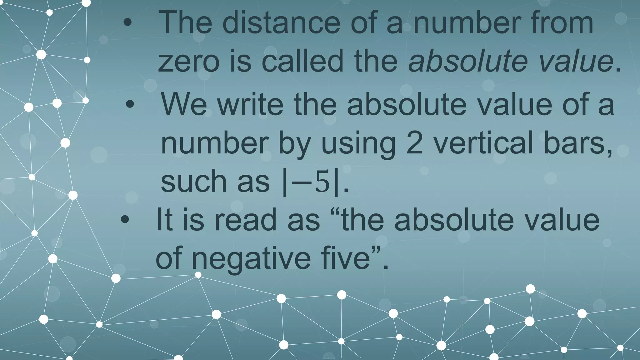 Absolute value of a number | PPTX