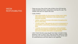 Case Study- Media Ethics | PPTX