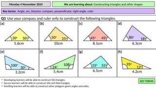 M8 - Contructing-triangles.pptx mathematics for grade 8 | PPTX