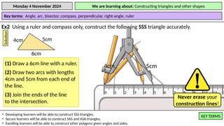 M8 - Contructing-triangles.pptx mathematics for grade 8 | PPTX