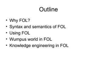 First-Order Logic (FOL) in AI berkeley.ppt
