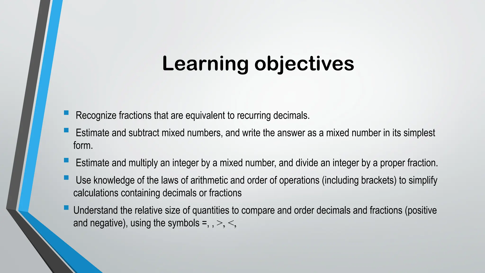 M8 - FRACTIONS AND DECIMALS.pptx mathematics for grade 8 | PPTX
