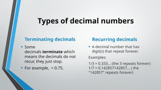 M8 - FRACTIONS AND DECIMALS.pptx mathematics for grade 8 | PPTX