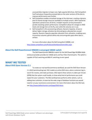 Dell PowerEdge M820 blade storage solution: Software cost advantages ...
