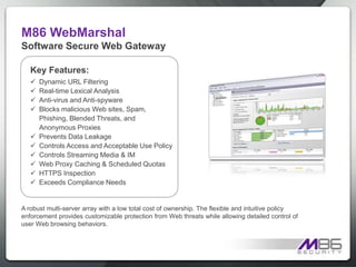 M86 Security apresenta Secure Web Gateway | PPT