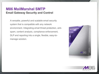 M86 Security apresenta Secure Web Gateway | PPT