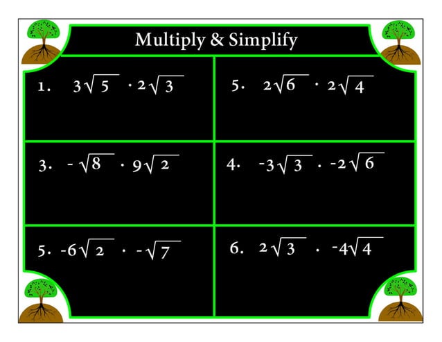 M8 acc lesson 1 3 multiply radical expressions | PPT
